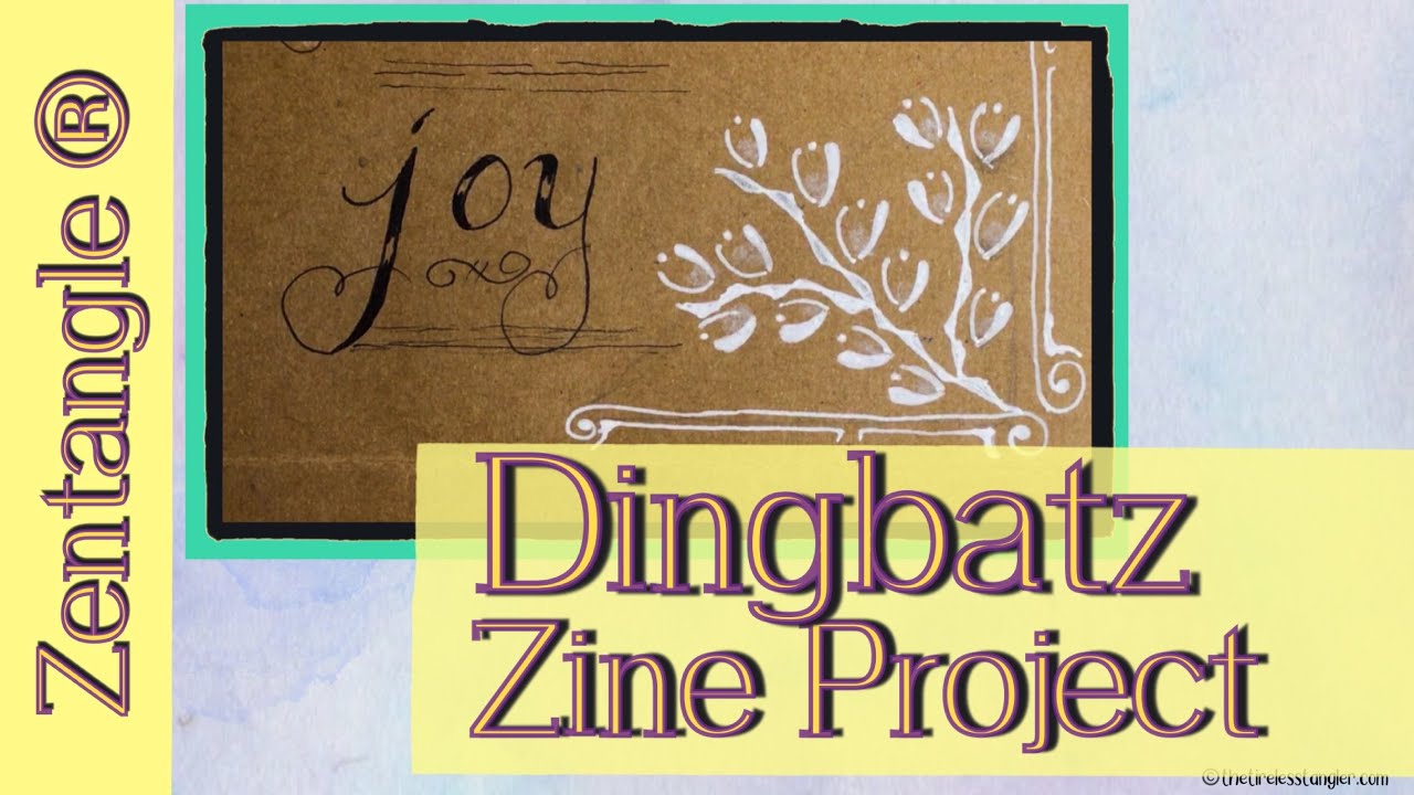 Zentangle ® Dingbatz || Zine Project || Cat-Kin Corner - YouTube