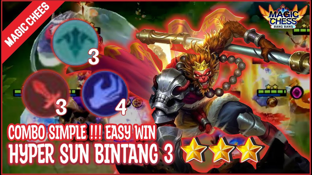 COMBO SIMPLE HYPER SUN COMBO MAGIC CHESS TERBARU - YouTube