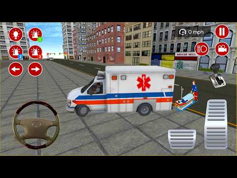 Ambulans Oyunu İzle 3D - American Ambulance Simulator #422 || Ambulans oyunları 4K Android Gameplay