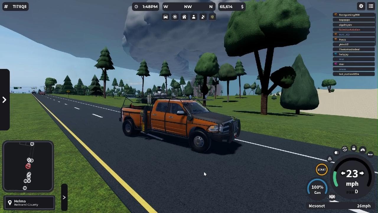 Twisted Roblox 1.21.1 Tornado Wrangler thrown by a Pink TVS - YouTube