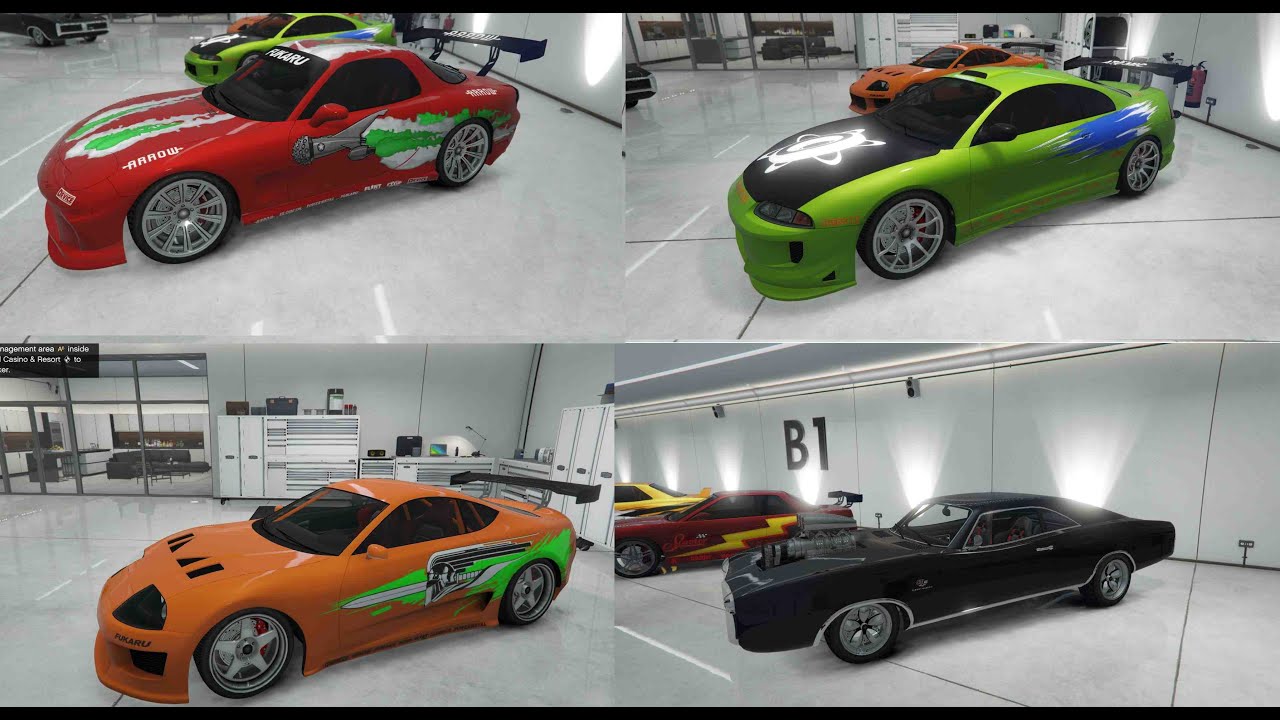 GTA V - The Fast and the Furious 1 garage - YouTube