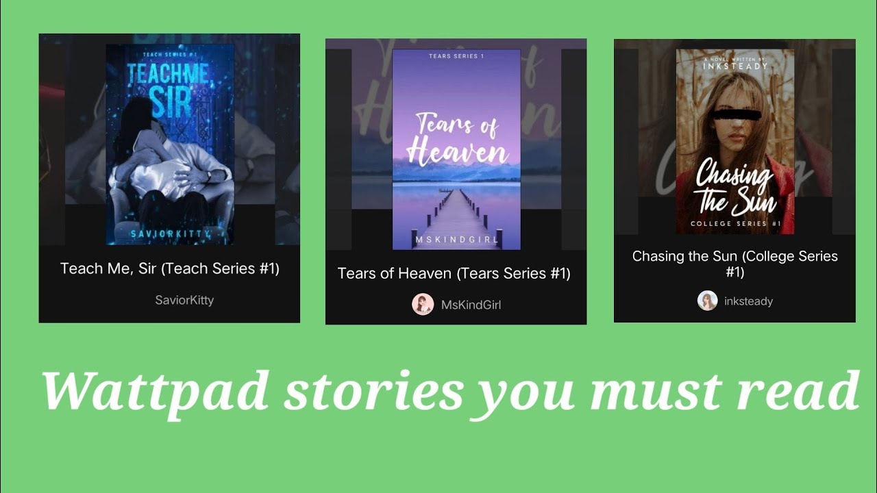 Wattpad Stories You Must Read - YouTube