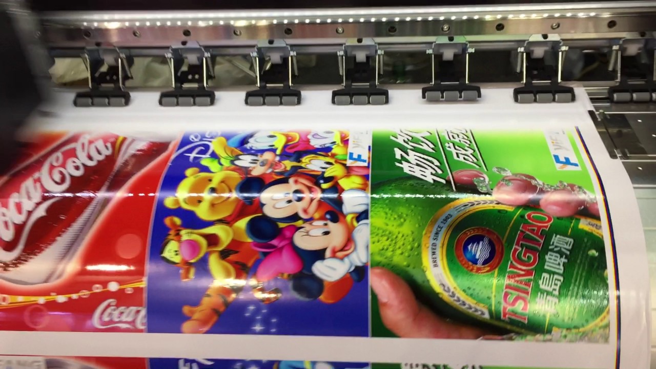 Eyecolor eco solvent printer - YouTube