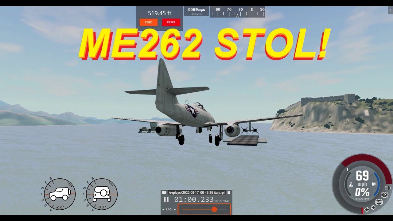 ME262 STOL Carrier Landing! | BeamNG.drive - YouTube