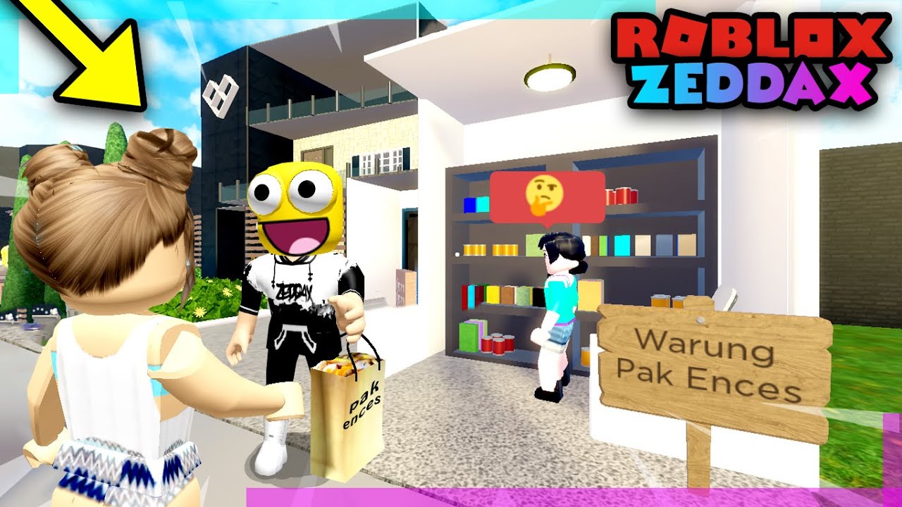 ENCES BIKIN WARUNG DEPAN RUMAH!! ZEDDAX KAGET!! - Roblox Zeddax - YouTube