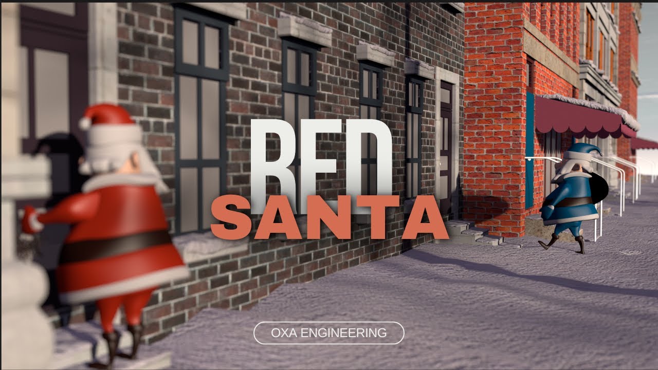 Red and Blue Santa | Animated Short Video - YouTube