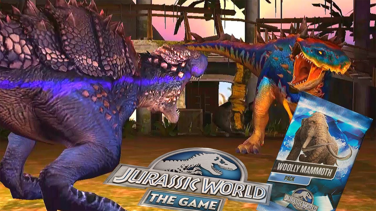 Woolly Mammoth Pack Glythronax Vs Pachygalosaurus | Jurassic World The