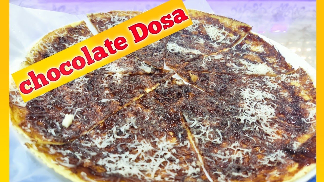 chocolate dosa recipe || Mumbai street food 🍫🥴 - YouTube