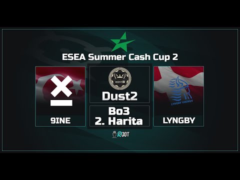 9INE vs Lyngby Vikings | ESEA Summer Cash Cup 2 | 2. Harita - Dust2