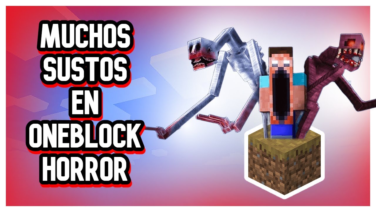 ¡ONE BLOCK HORROR es más aterrador de lo que pensaba! 😨🔥 | Minecraft ...