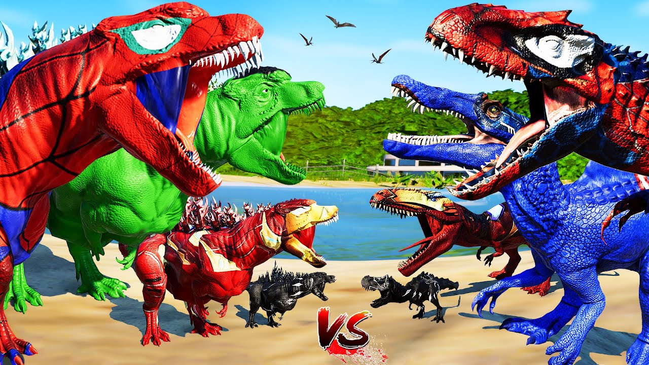 Jurassic World Evolution 🌍 Avengers Godzilla Vs Avengers Dinosaurs ...