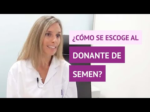 ¿Cómo se escoge al donante de semen?