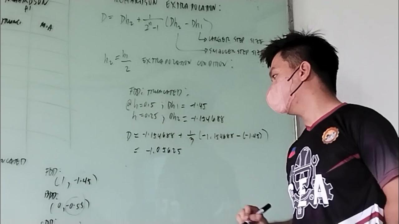 Q114 Numerical Differentiation Richardson Extrapolation Youtube