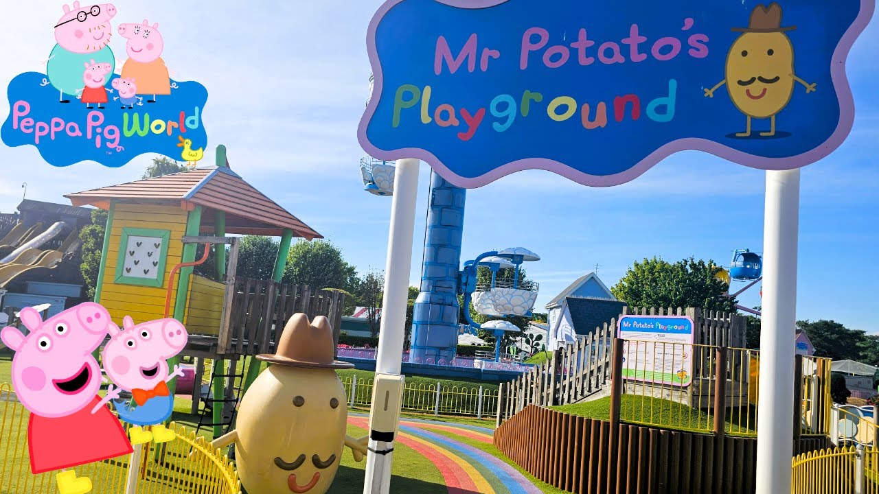 PEPPA PIG Outdoor Play Area in Peppa Pig World Mr Potatoe's Playground ...