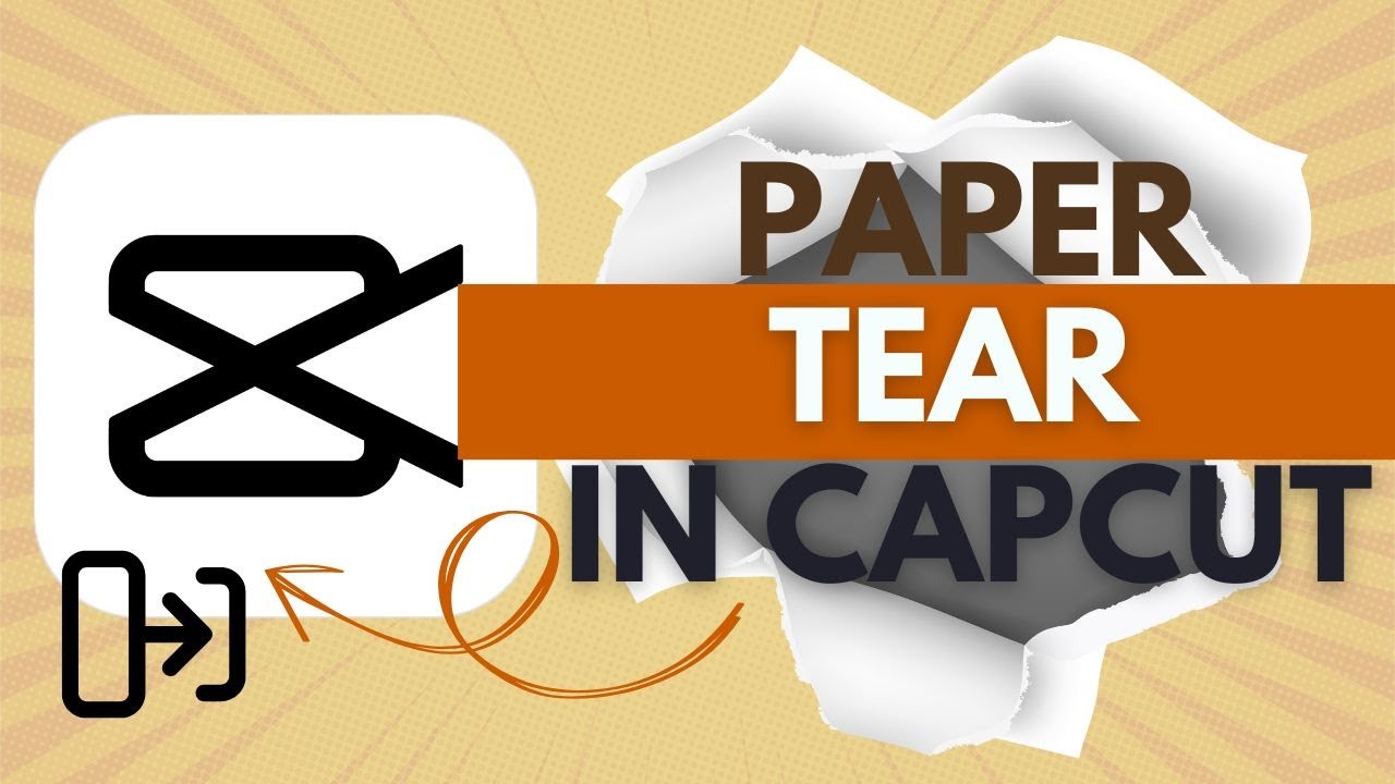 How to Add a Paper Tear Transition in CapCut - CapCut Tutorial - YouTube