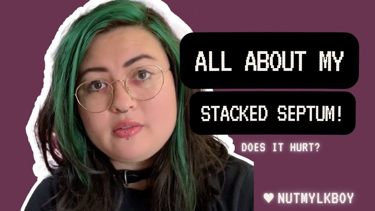 All about my stretched septum piercing - YouTube