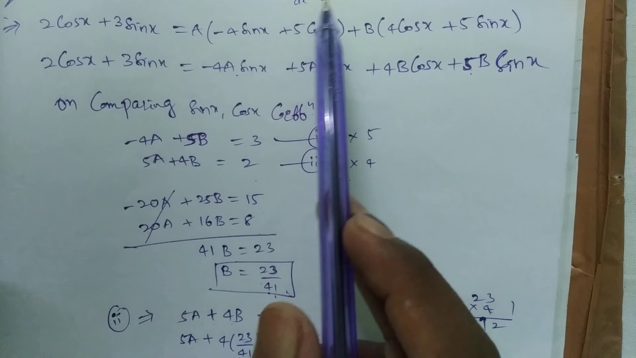 IPE MATHS-IIB (INDEFINITE INTEGRATION) PART-57 - YouTube