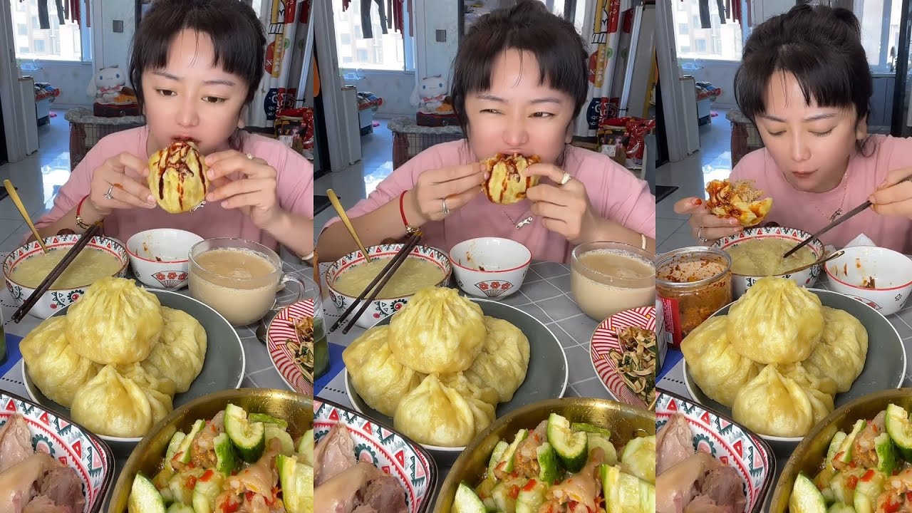 ASMR MUKBANG Eating Dumplings First Time | Mukbang Eating Show - YouTube