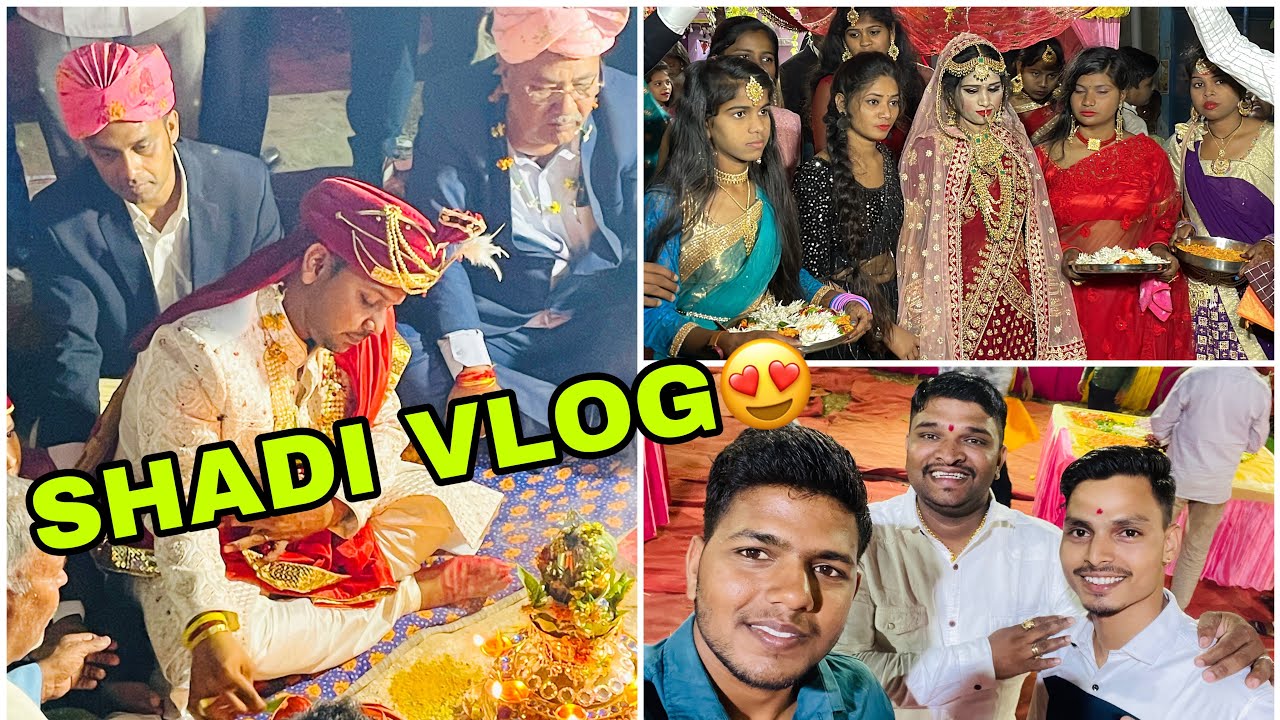 CHACHA KE LADKI KI SHADI / SHADI VLOG😍/UTTAR PRADESH #shadivlog - YouTube