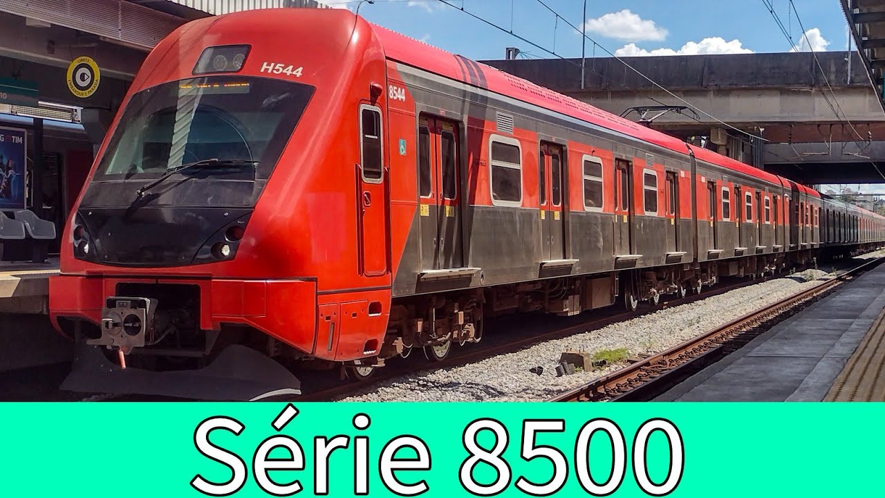 Especial de trens da Série 8500 na Linha 9 Esmeralda - YouTube