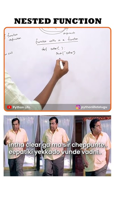 Nested Function Python in Telugu - YouTube