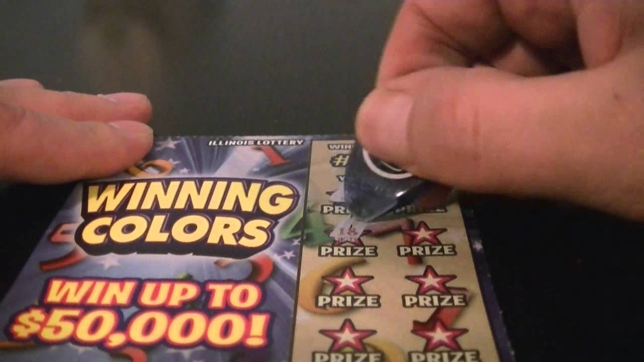 Illinois Lottery Winning Colors $3 Ticket - YouTube