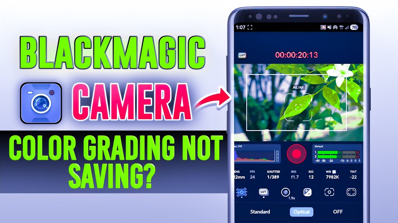 Blackmagic Camera Color Grading Not Saving? Here's the FIX! (Android ...