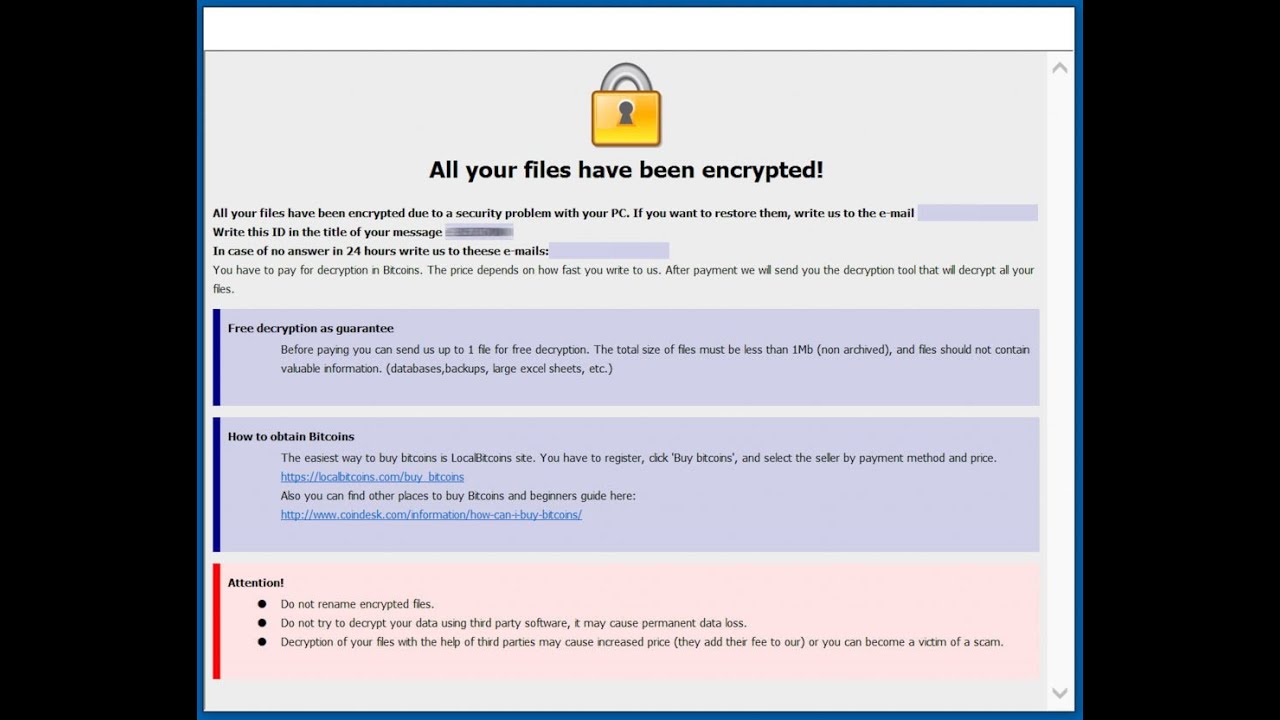 How to uninstall (remove) Bk ransomware and decrypt .bk files - YouTube