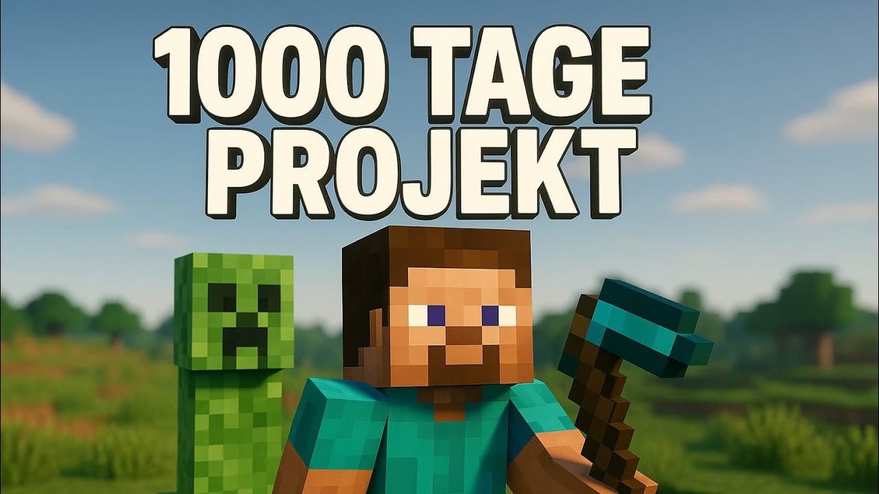 Minecraft 1000 Tage projekt pt1 - YouTube