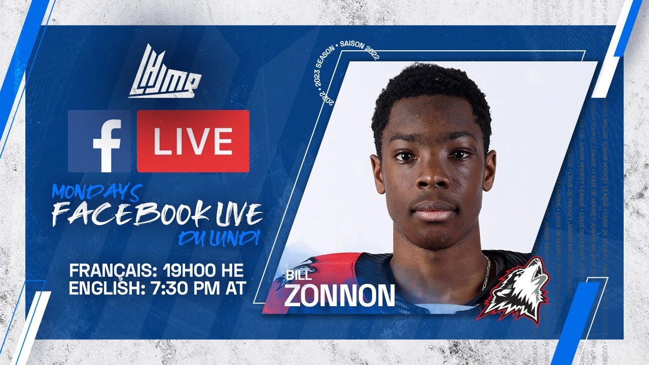 QMJHL Facebook Live | with Bill Zonnon (Rouyn-Noranda Huskies) - YouTube