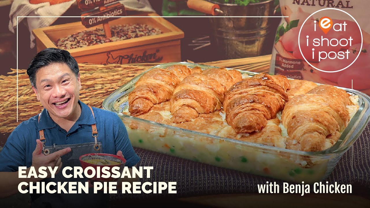 Easy Croissant Chicken Pie Recipe - with Benja Chicken - YouTube