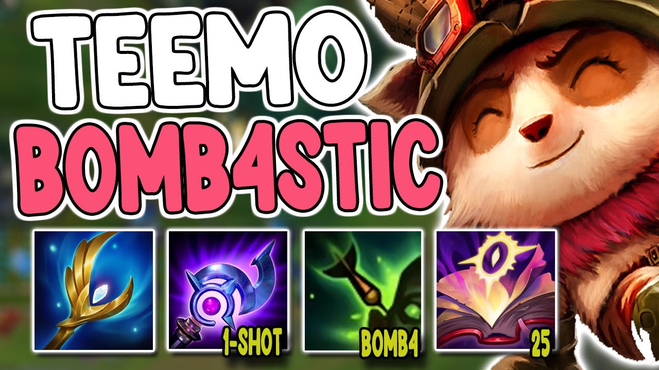 😱 !TEEMO MID PERO *MI "Q" ES UNA SUPER BOMB4* CON ESTA BUILD ...