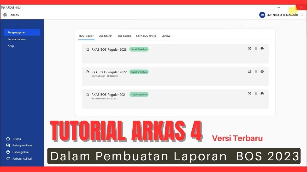 Tutorial Cara Menggunakan Aplikasi Rencana Kegiatan Anggaran Sekolah ...