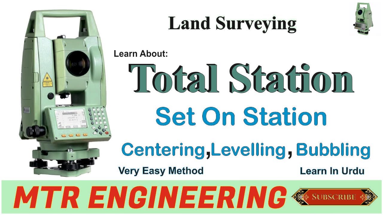 Centering and Levelling of totalstation - YouTube
