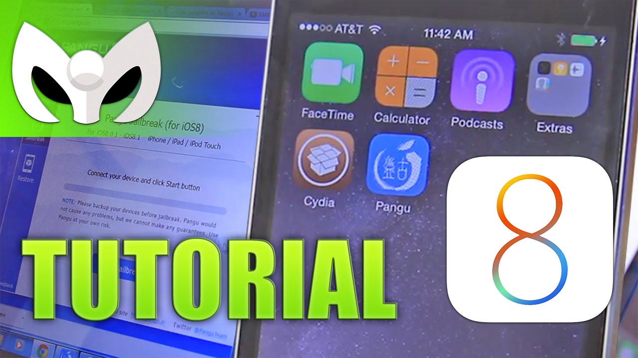 Jailbreak iOS 8 (TUTORIAL NOVATO) en 9 Simples Pasos - YouTube