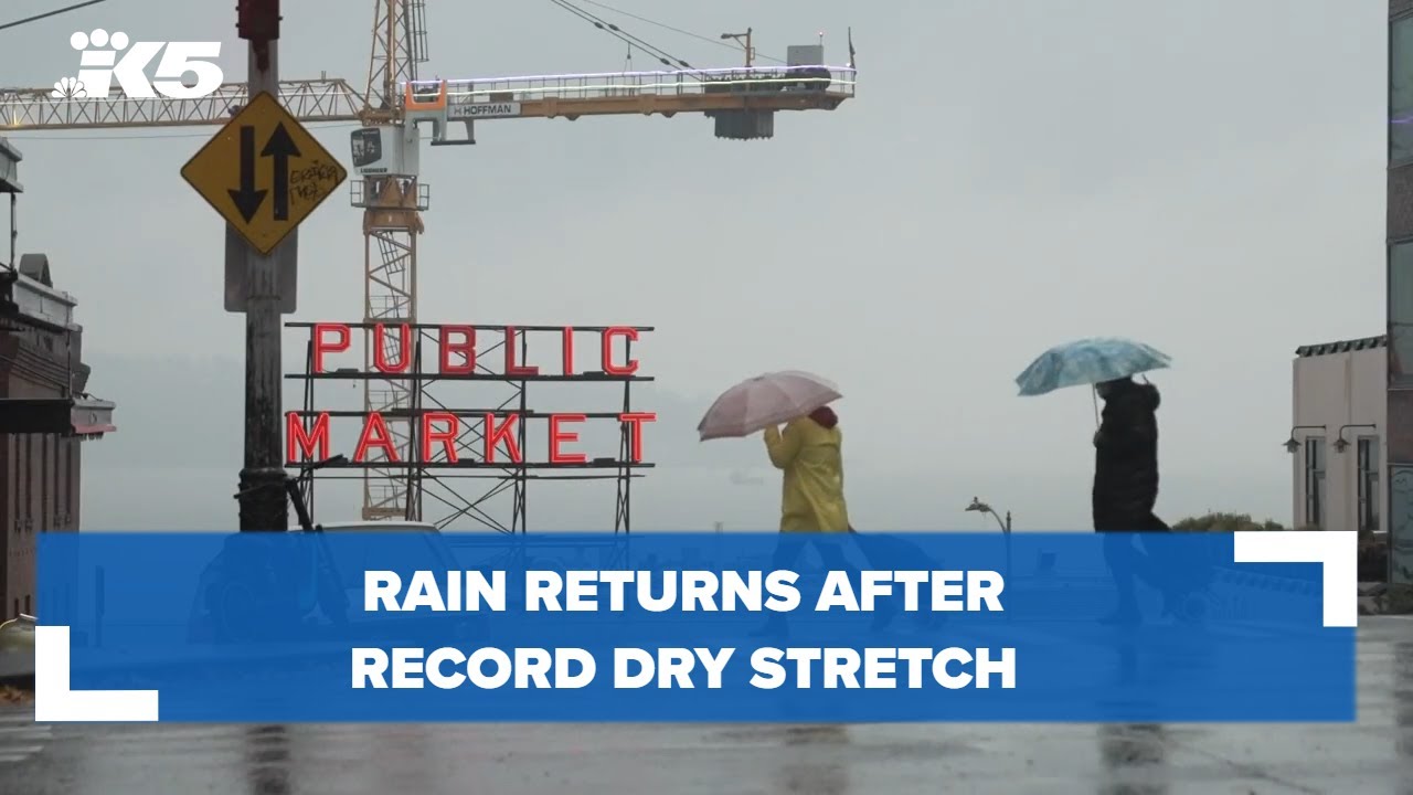 Rain returns after record dry stretch - YouTube