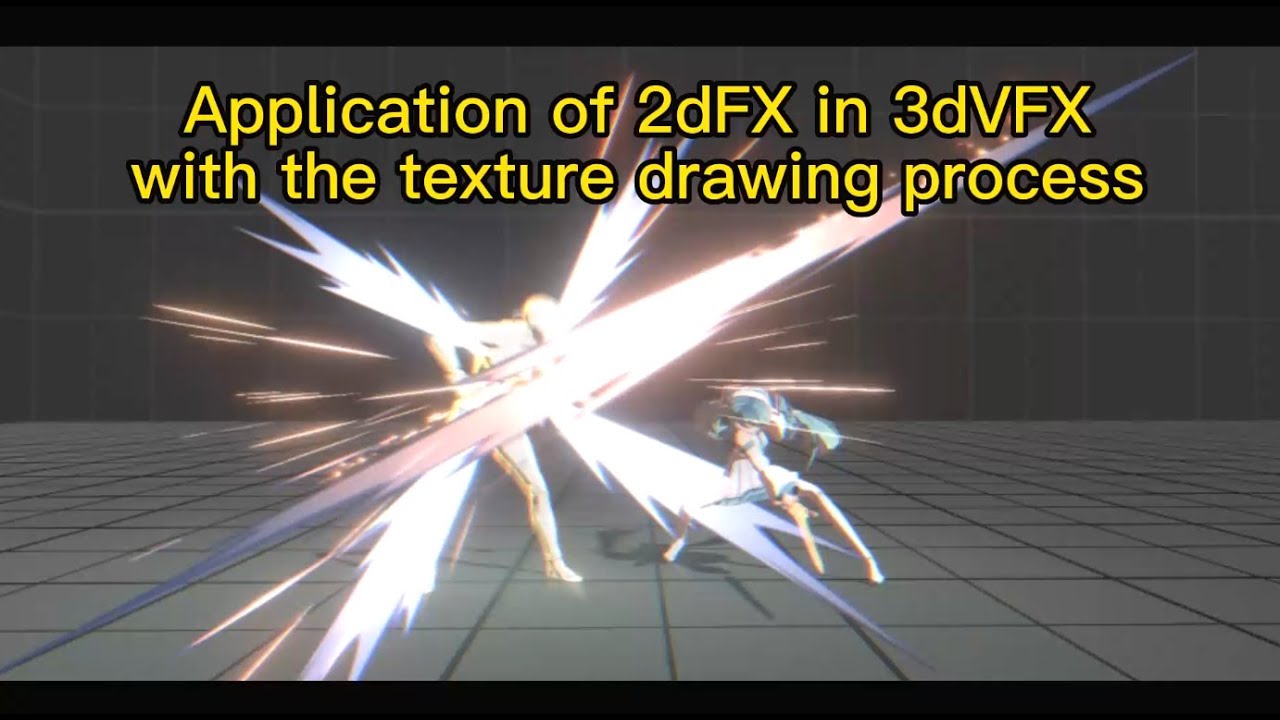 Application of 2dFX in 3dVFX with the texture drawing process - YouTube