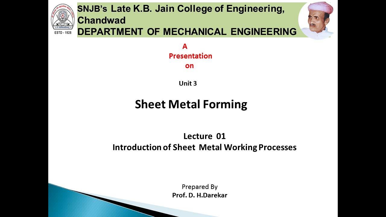 MP Unit 3 Metal Formimg Process Lecture 1 - YouTube