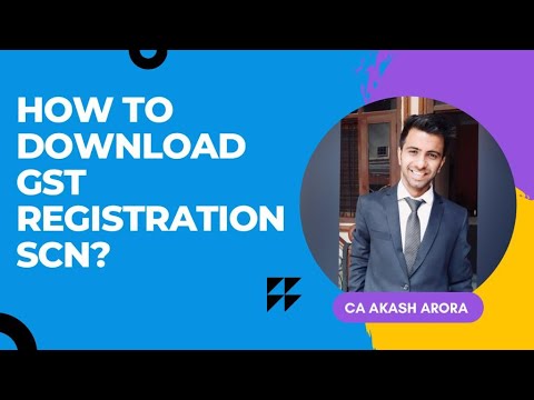 How to download GST Registration Show Cause Notice in GST? - YouTube