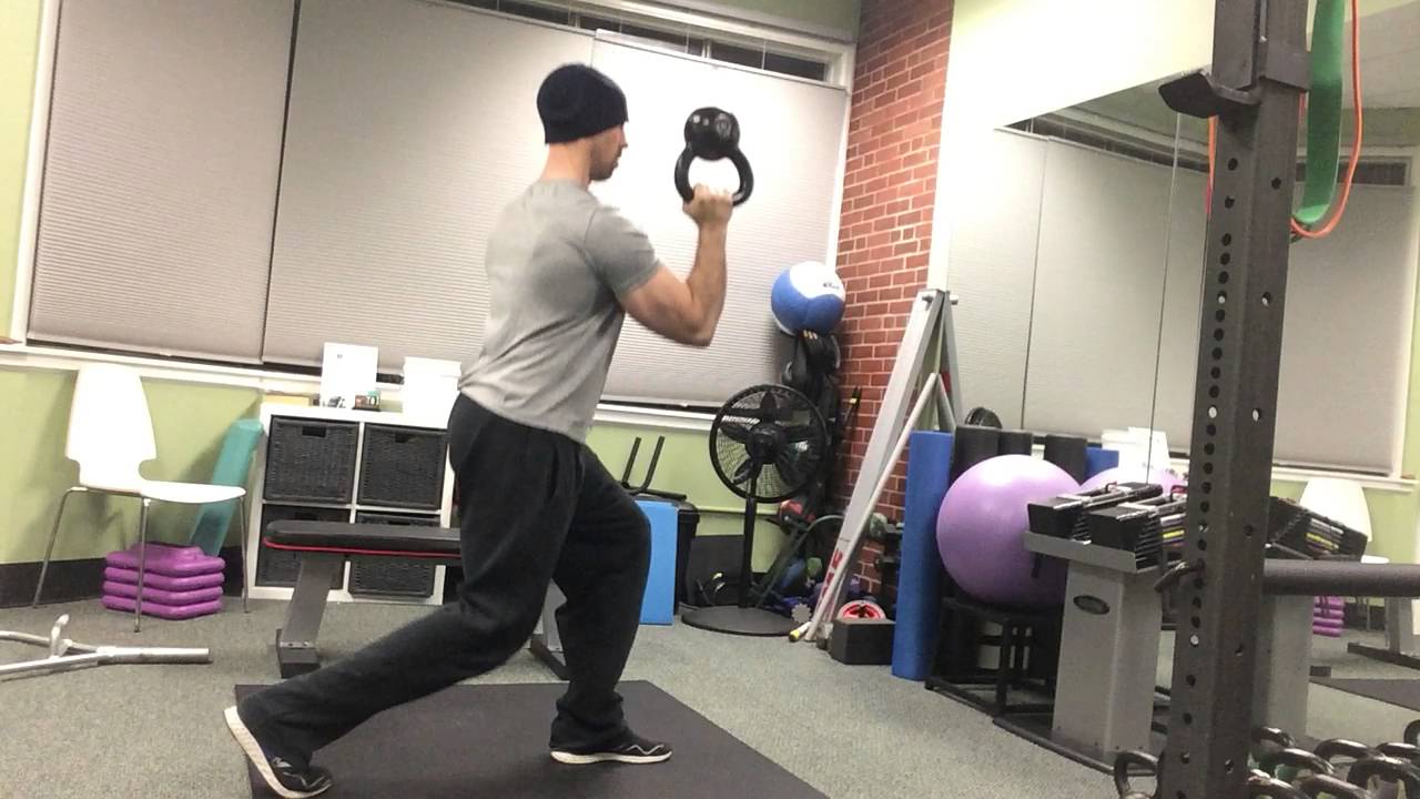 1-Arm Bottoms Up KB Split Squat - YouTube