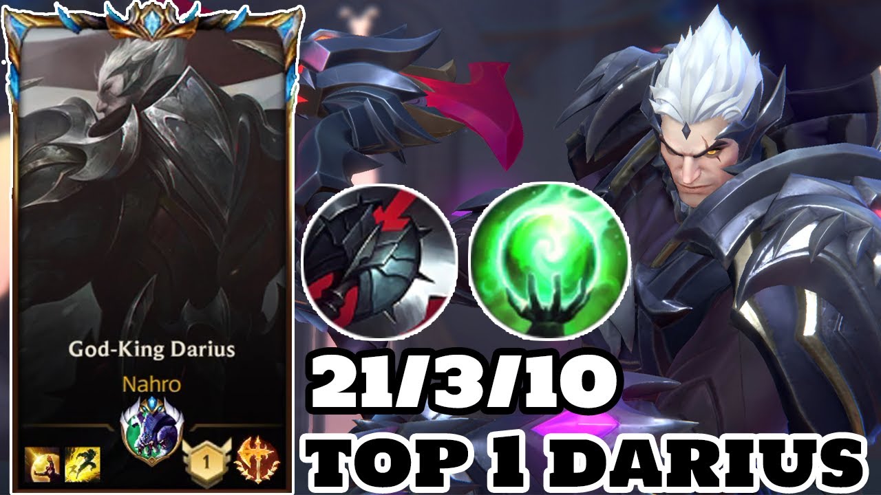 Wild Rift Darius - Top 1 Darius Gameplay "QuadraKill" Rank Challenger ...