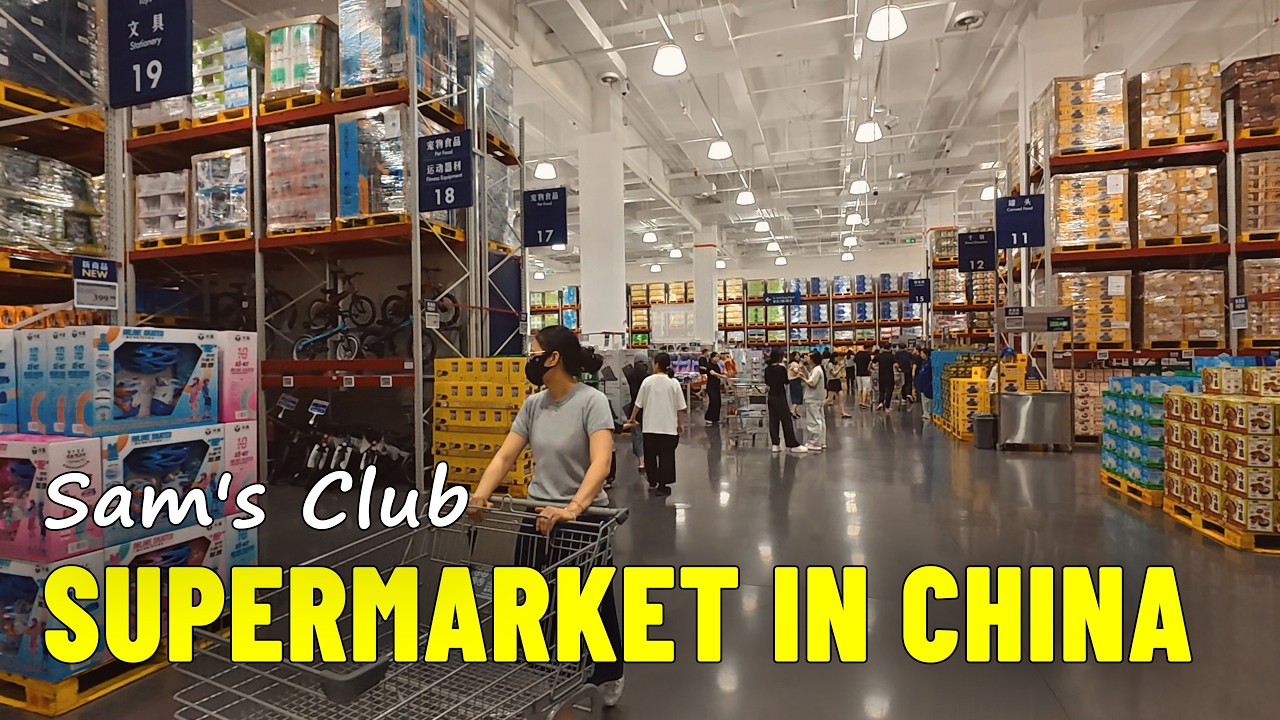 Big Famous US Supermarket Sam's Club in China - YouTube