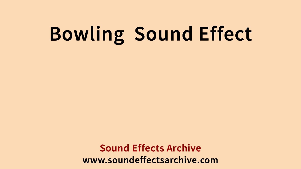 Bowling Sound Effect - Royalty Free - YouTube