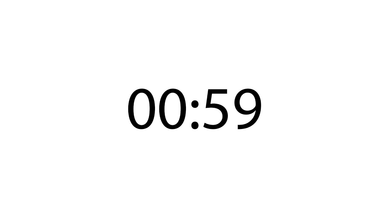 Professional 59 second timer - YouTube