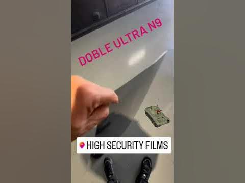 Placa de Seguridad DOBLE N9 ULTRA by highsecurityfilms - YouTube