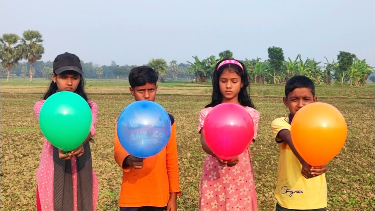 outdoor fun with Flower Balloon and learn colors for kids by I kids ...