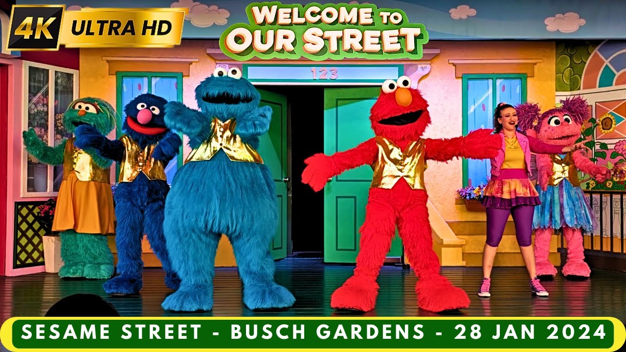 Sesame Street Bem-vindo à Nossa Rua (Show Completo 4K) Busch Gardens ...