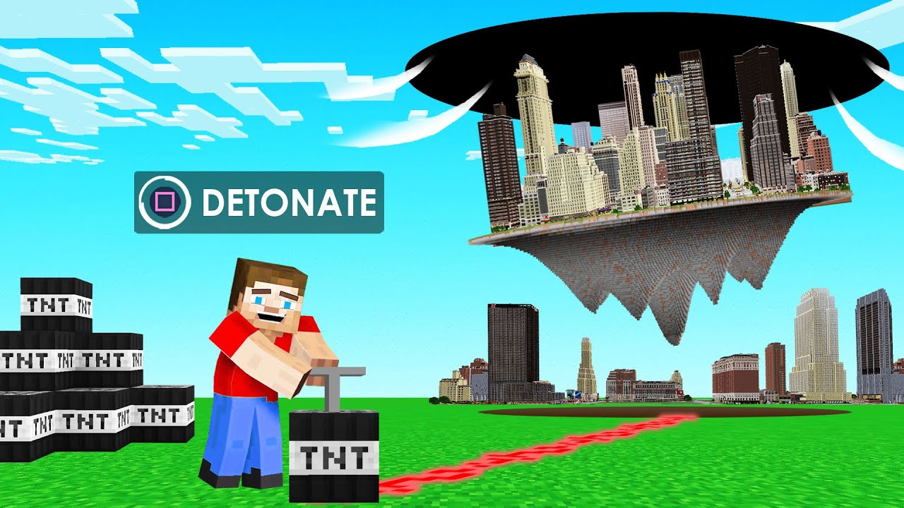 EXPLODING BUILDINGS With TNT Mods! (Minecraft) - YouTube