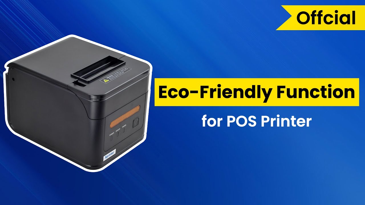 Xprinter POS Printer | Eco-friendly Paper Printing Feature - YouTube