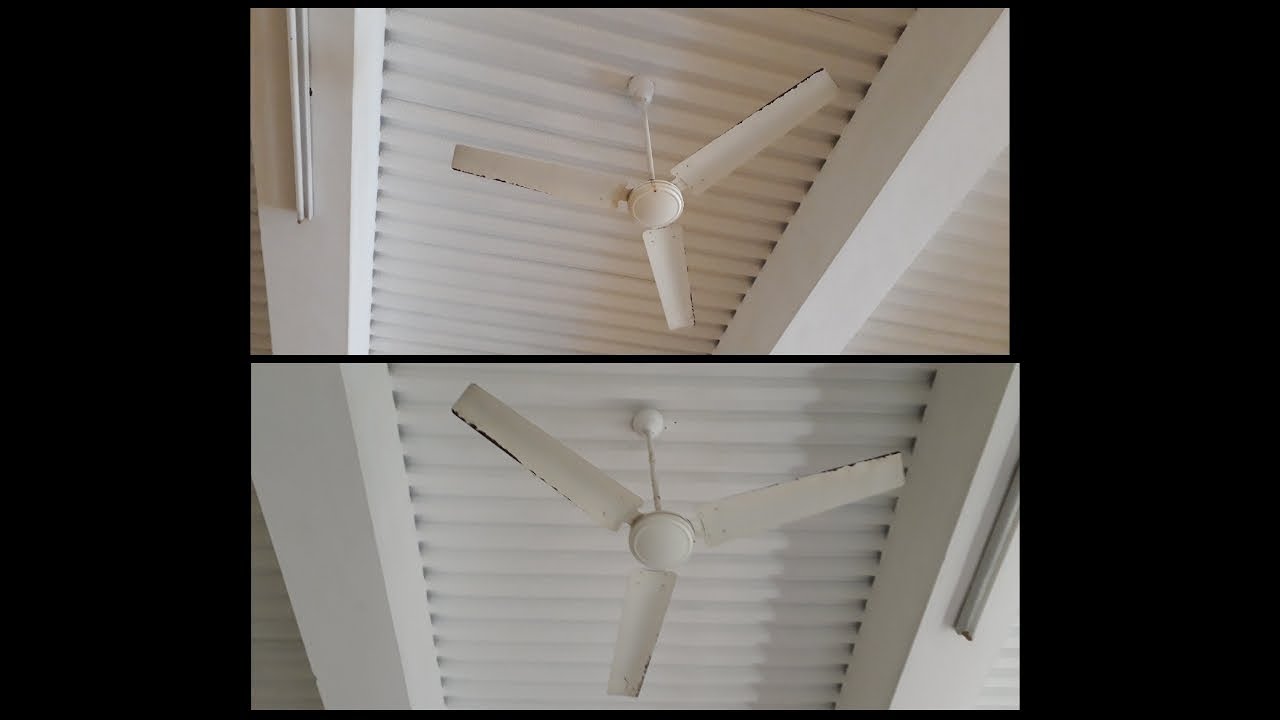2 Broken HCE Industrial ceiling fan - YouTube